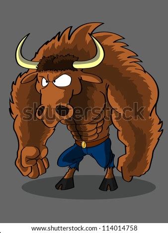 Minotaur Cartoon Stock Vector 114014758 Shutterstock