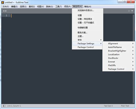 Sublime Text4安装及插件的安装卸载 飞爱碧玉的个人博客