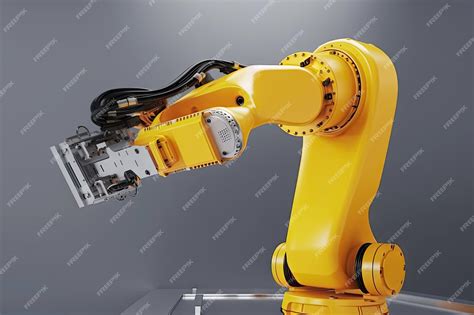 Premium Ai Image Robotic Arm With Safety Lock System Preventing