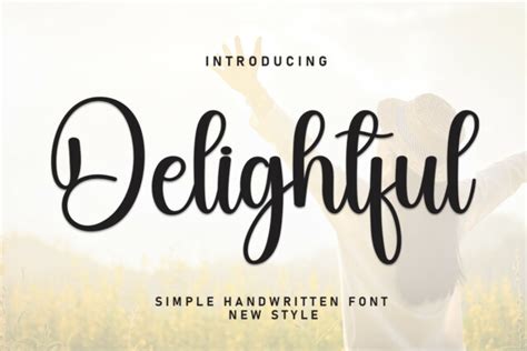 delightful script font download free font