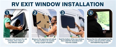 Amazon Com PYY RV Exit Window W X H Horizontal Camper Windows Replacement W Trim Ring