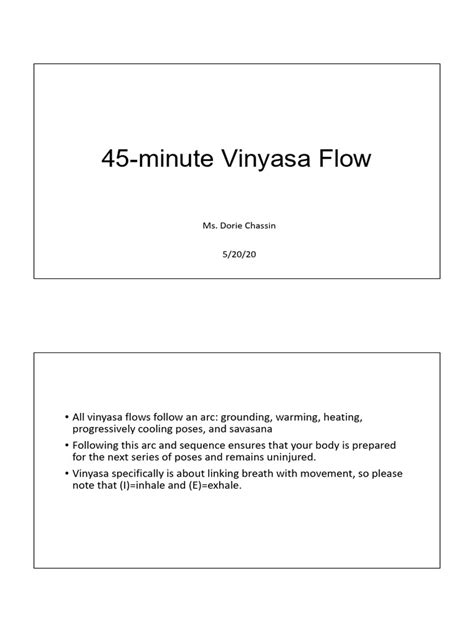 45 Minute Vinyasa Flow V1 Converted Pdf