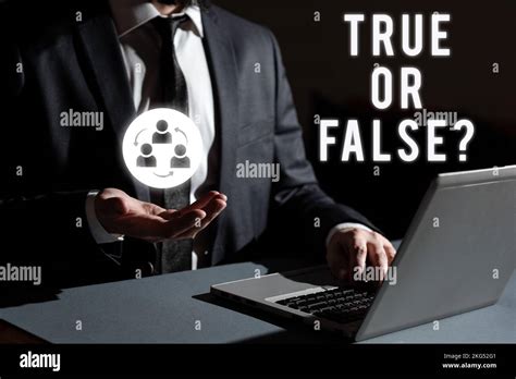 Sign Displaying True Or Falsequestion Concept Meaning Series Of