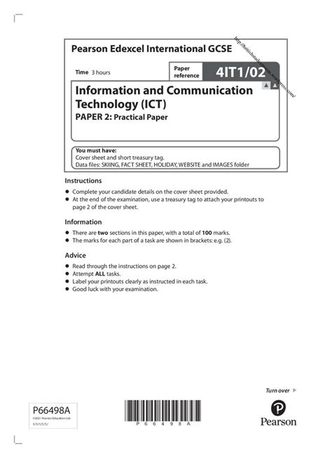 pearson edexcel international gcse information and communication