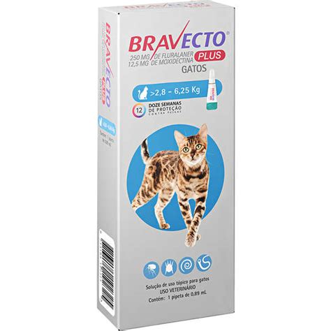 Antipulgas MSD Bravecto Transdermal Plus Para Gatos De 2 8 A 6 25 Kg