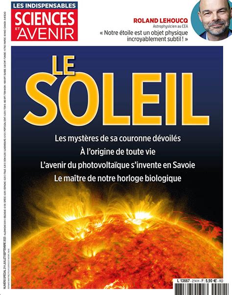 Sciences et Avenir Hors Série Juillet Août Septembre 2023 No 214