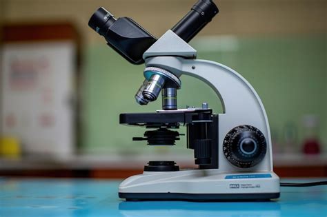 Premium Photo Experiments And Practical Work With A Microscope In The Laboratory Professional