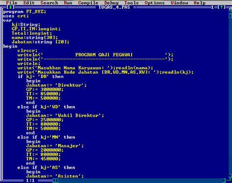 Algoritma Dan Pemograman Program Penyeleksian Kondisi Pascal