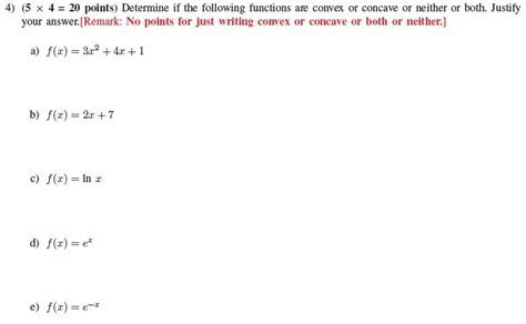 Solved Points Determine If The Following Chegg
