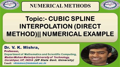 cubic spline interpolation direct method numerical example youtube