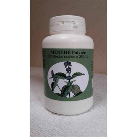 Menthe Poivr E Mg X G Lules Vitanat