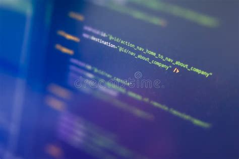 Screen Of Android Application Developing Code Lines Of Code On