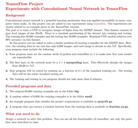 Tensorflow Project Experiments With Convolutional