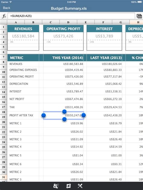 SpreadSheet Excel Edition HD By LIU FENG