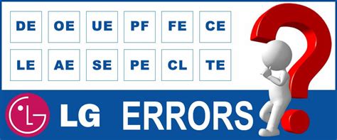LG Washer Error Codes Causes How FIX Problem