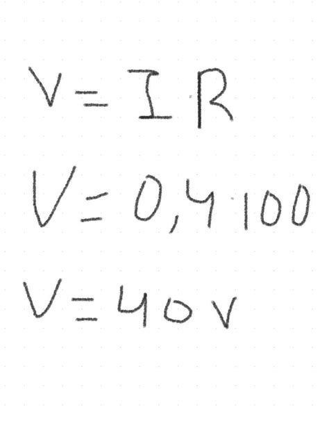 Cuál Es El Voltaje Existente Entre Los Extremos De Una Resistencia De 100 Ω Por La Que Circula 0