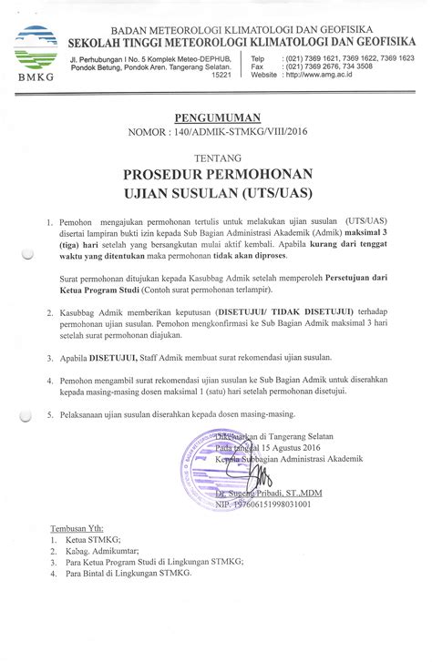 Detail Contoh Surat Pernyataan Ujian Susulan Koleksi Nomer 30
