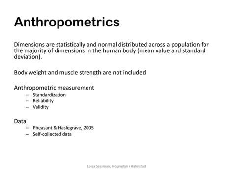 Anthropometrics Ppt