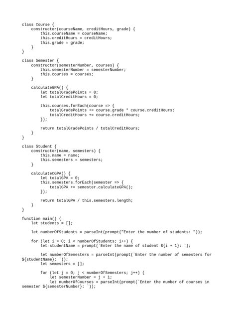 Javascript Code Pdf Teaching Methods And Materials Computers