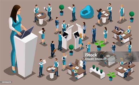 아이소메트릭 4 은행 직원 여자 은행 노동자 고객 서비스 매니저 은행 아이콘을 설정합니다 비즈니스 뱅킹 금융 구조 경영자에 대한 스톡 벡터 아트 및 기타 이미지 Istock