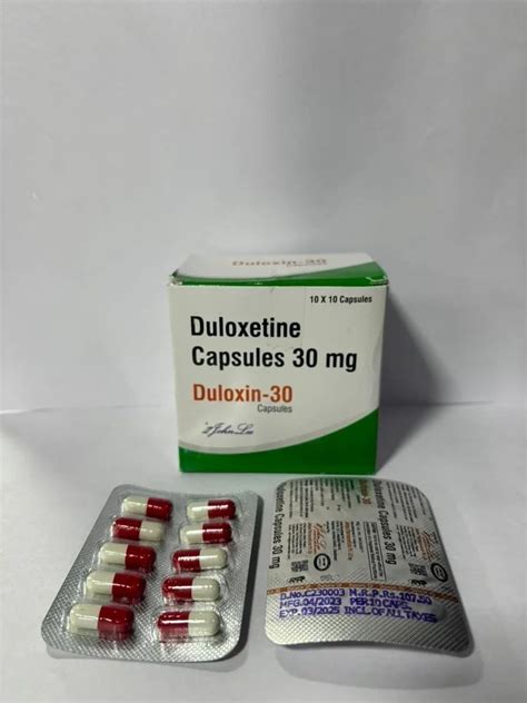 Duloxin 30 Duloxetine 30 Mg Capsules At ₹ 10750stripe Duloxetine