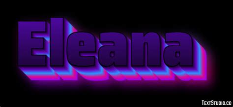 Eleana Effetto Testo E Design Del Logo Nome