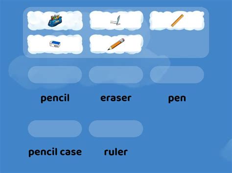 Classroom Objects Match Up