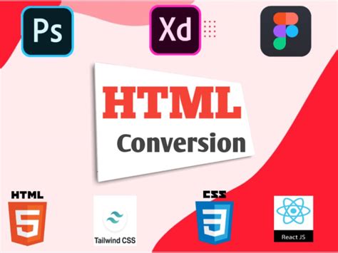 Convert Your Design To Html Or React With Tailwindcss By Sonsatech Fiverr