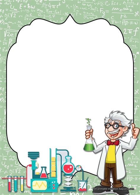 Free Printable Science Party Invitation Templates Science Party Invitations Science Party