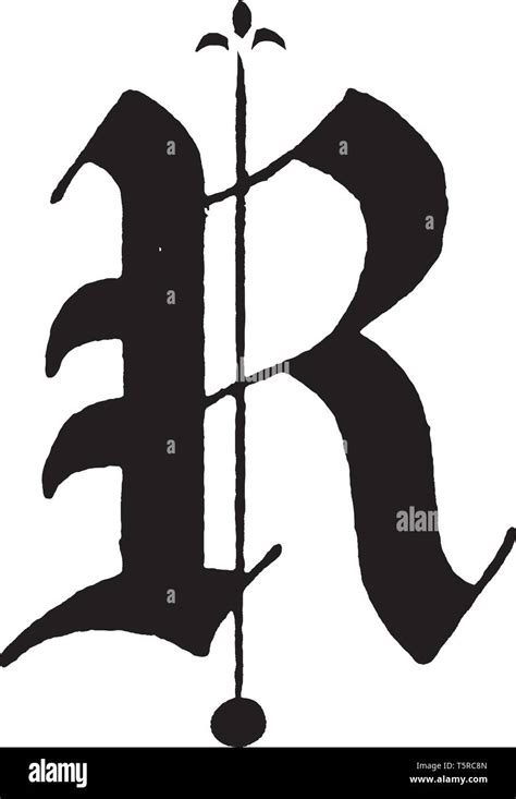 Fancy Script Letter R
