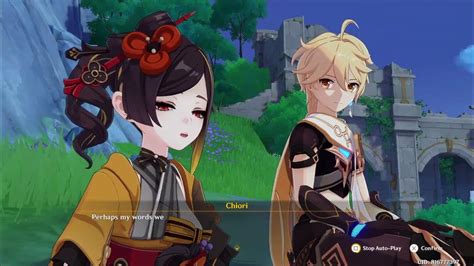 Chiori Loves Aether Genshin Impact Cutscene Youtube