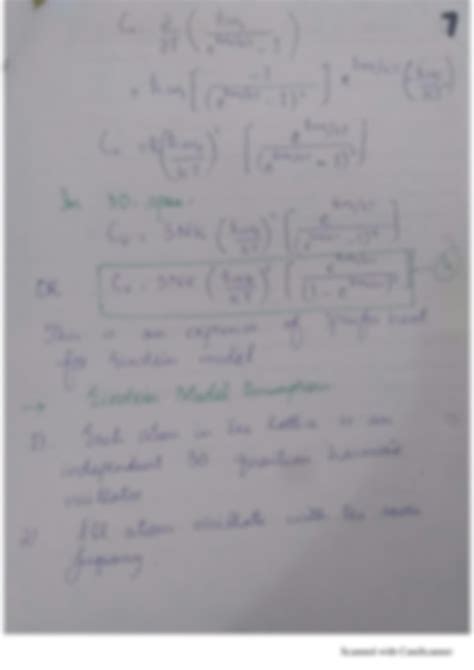 SOLUTION Einstein Model And Its Assumptions Studypool
