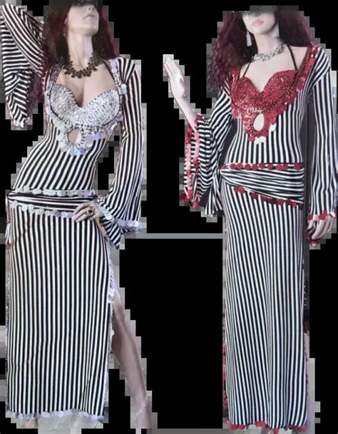 Egyptian Belly Dance Costume Saidi Dress Baladi Galabeya Fallahi
