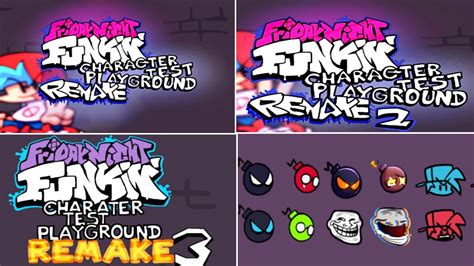 Fnf All Characters Test Playground Remake 3 2 1 Whitty Original Friday