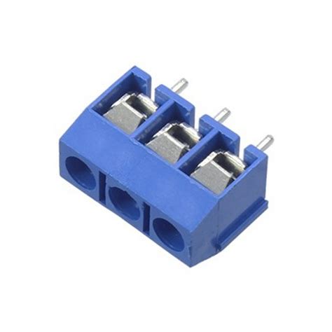 Pin Screw Terminal Block Connector Mm Distance Blue PTERMB