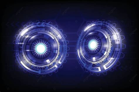 Blue Abstract Vector Technology Background Interface Speed Cyberspace