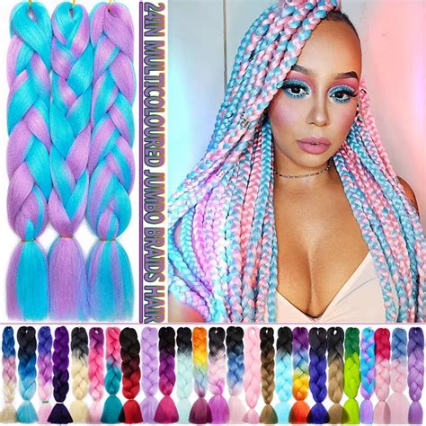 Pink And Blue Dip Dyed Hair