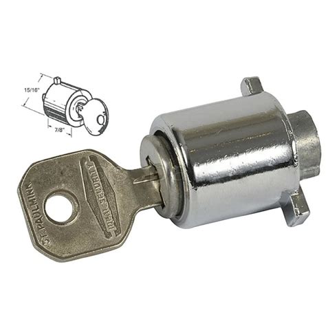 Keyed Replacement Push Button Chinook Glass