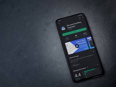 The Display Of Microsoft Swiftkey Keyboard Apps Play Store Page Photo