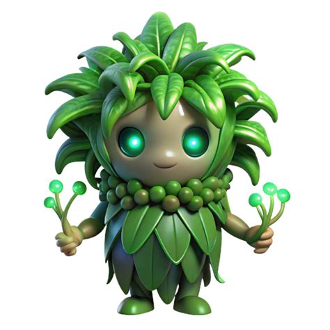 Beautiful Rustic 3d Green Sprite Illustration High Resolution 57143819 Png