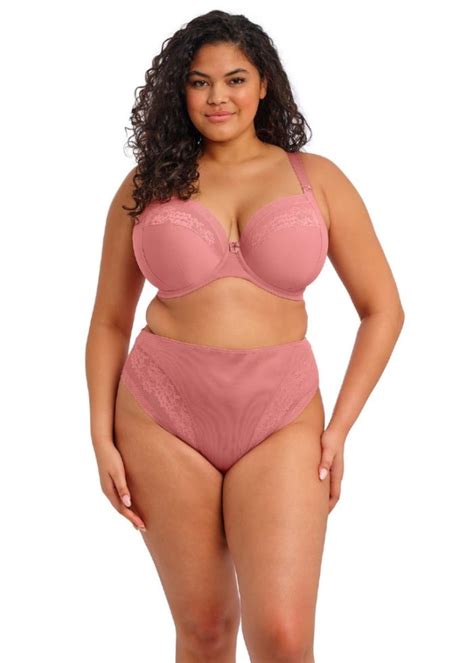 Elomi Nerina Plunge Bra Dusty Rose Belle Femme Lingerie