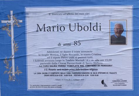 Ci Ha Lasciati Mario Uboldi Fenegroe