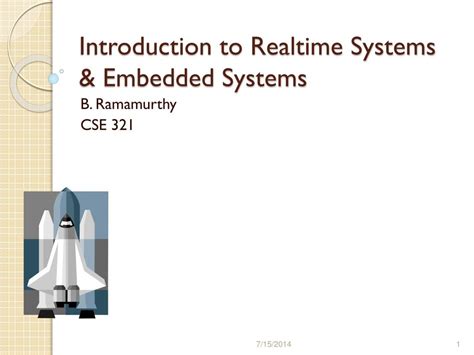 PPT Introduction To Realtime Systems Embedded Systems PowerPoint