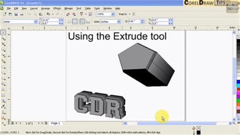 Using The Extrude Tool In Coreldraw Alex Galvez S Blog Blogs