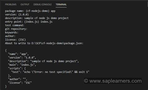 How To Create And Deploy Node Js App With Scp Cloud Foundry