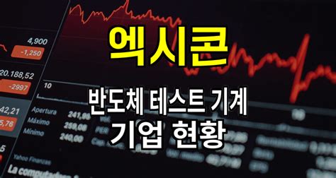 엑시콘 기업 현황 시장 동향