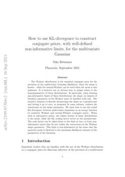 How To Use Kl Divergence To Construct Conjugate Priors With Well
