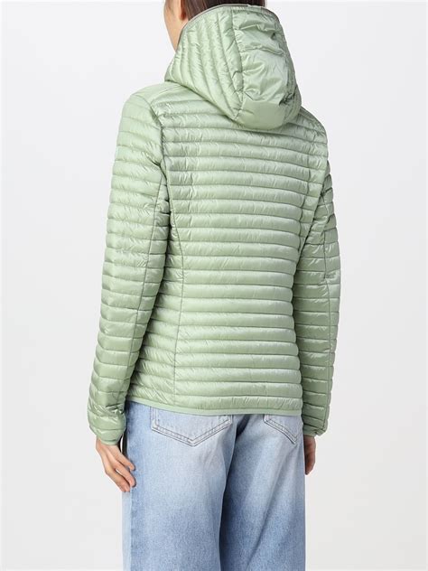 Save The Duck Jacket For Woman Green Save The Duck Jacket