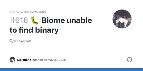 🐛 Biome Unable To Find Binary · Issue 616 · Biomejsbiome Vscode · Github