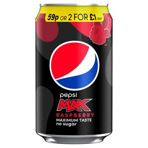 Pepsi Max Raspberry Cola 330ml Really Good Culture
